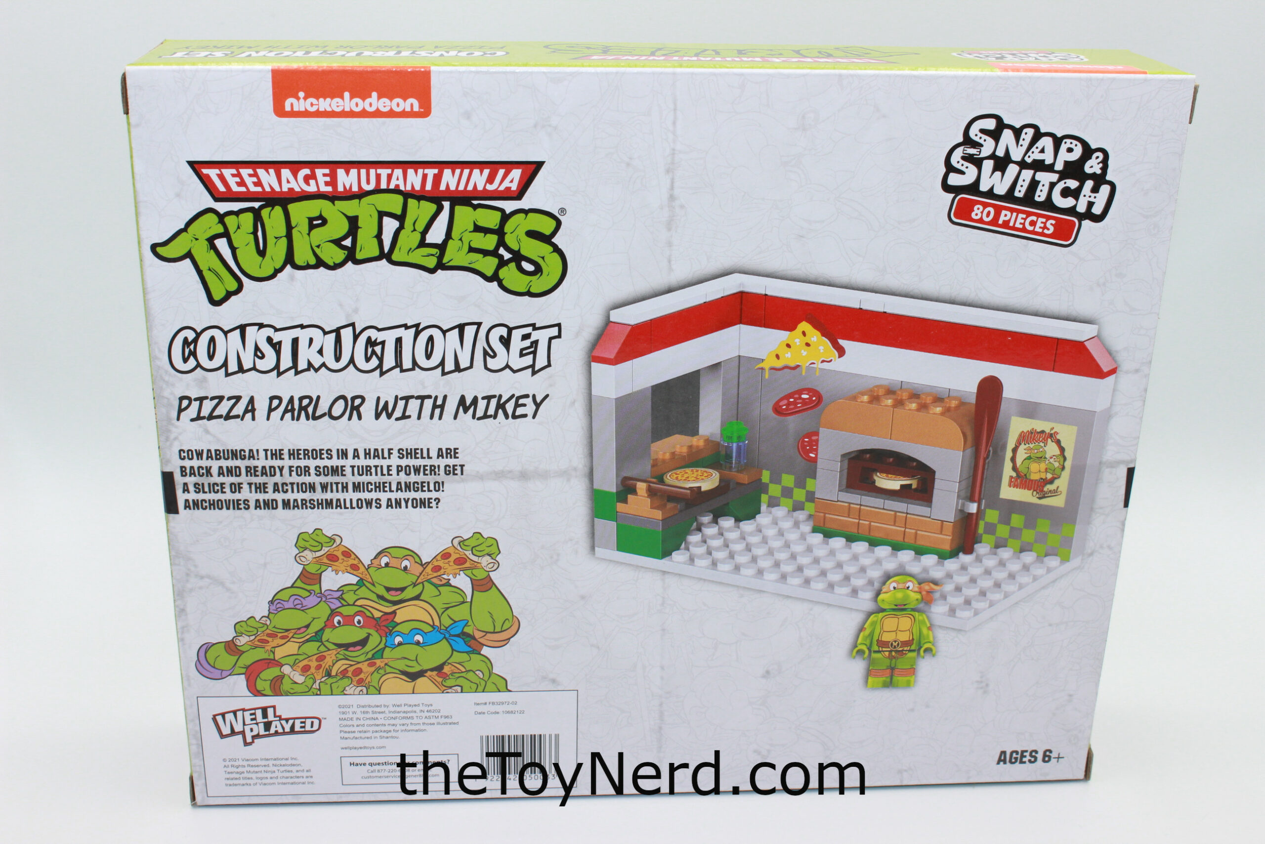 Snap & Switch TMNT Construction Set Pizza Parlor with Mikey (with Pizza ...